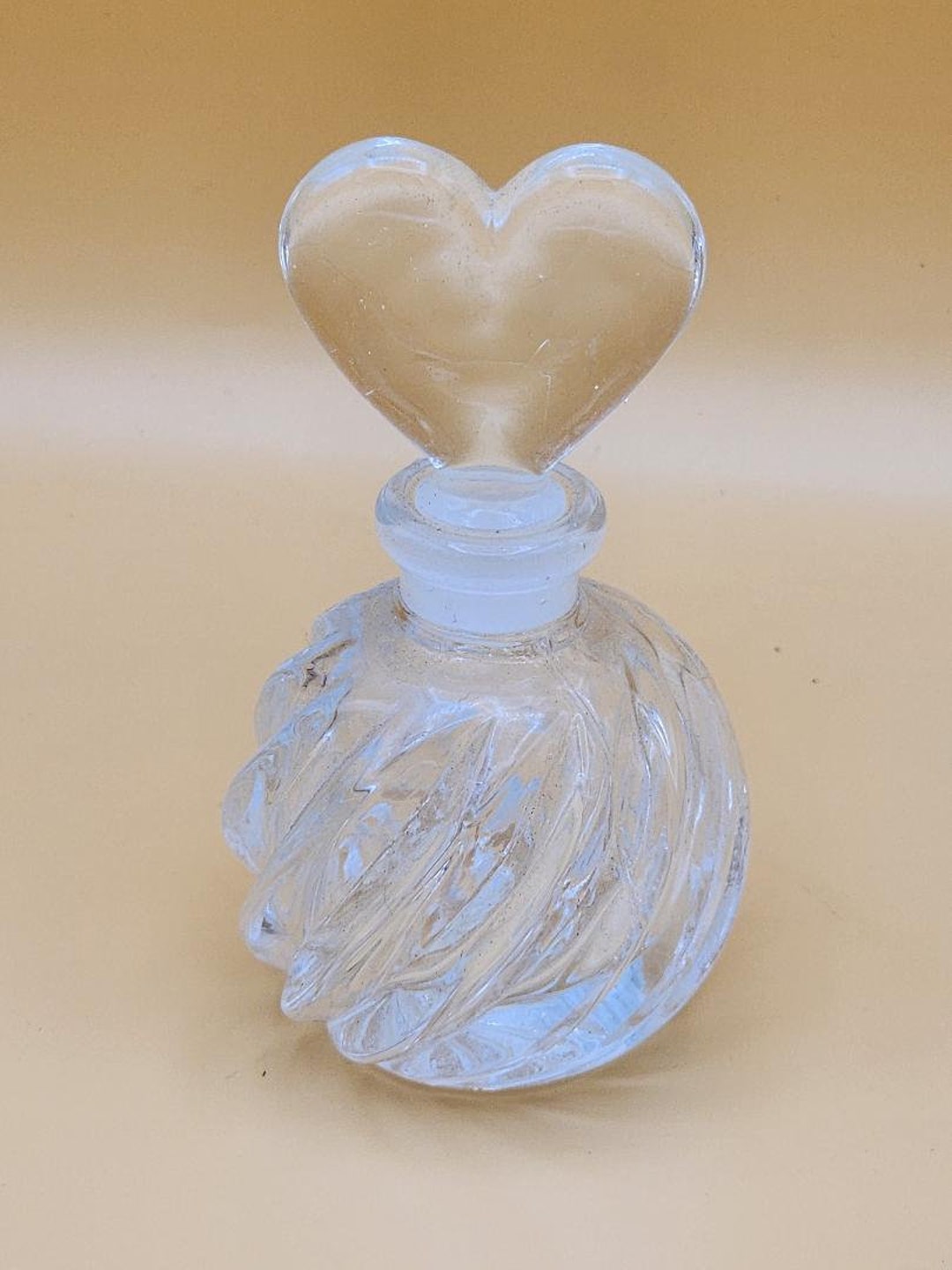 Heart Topper Perfume Bottle Vintage Mid Century - Etsy