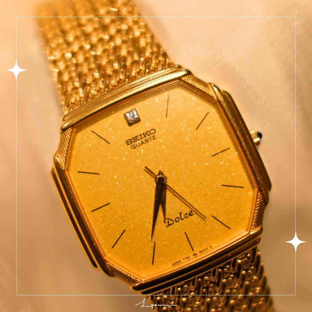 Vintage Seiko Gold Plated Dolce Bracelet Watch in Octagonal Shape - Etsy
