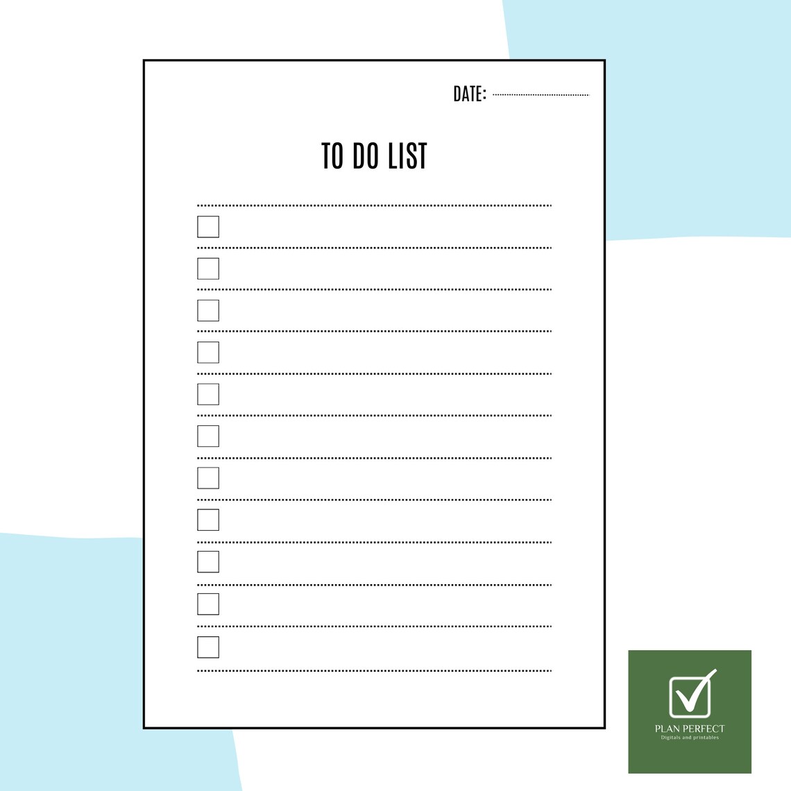 Printable Minimalist to Do List. A4 Size. Instant PDF Download - Etsy