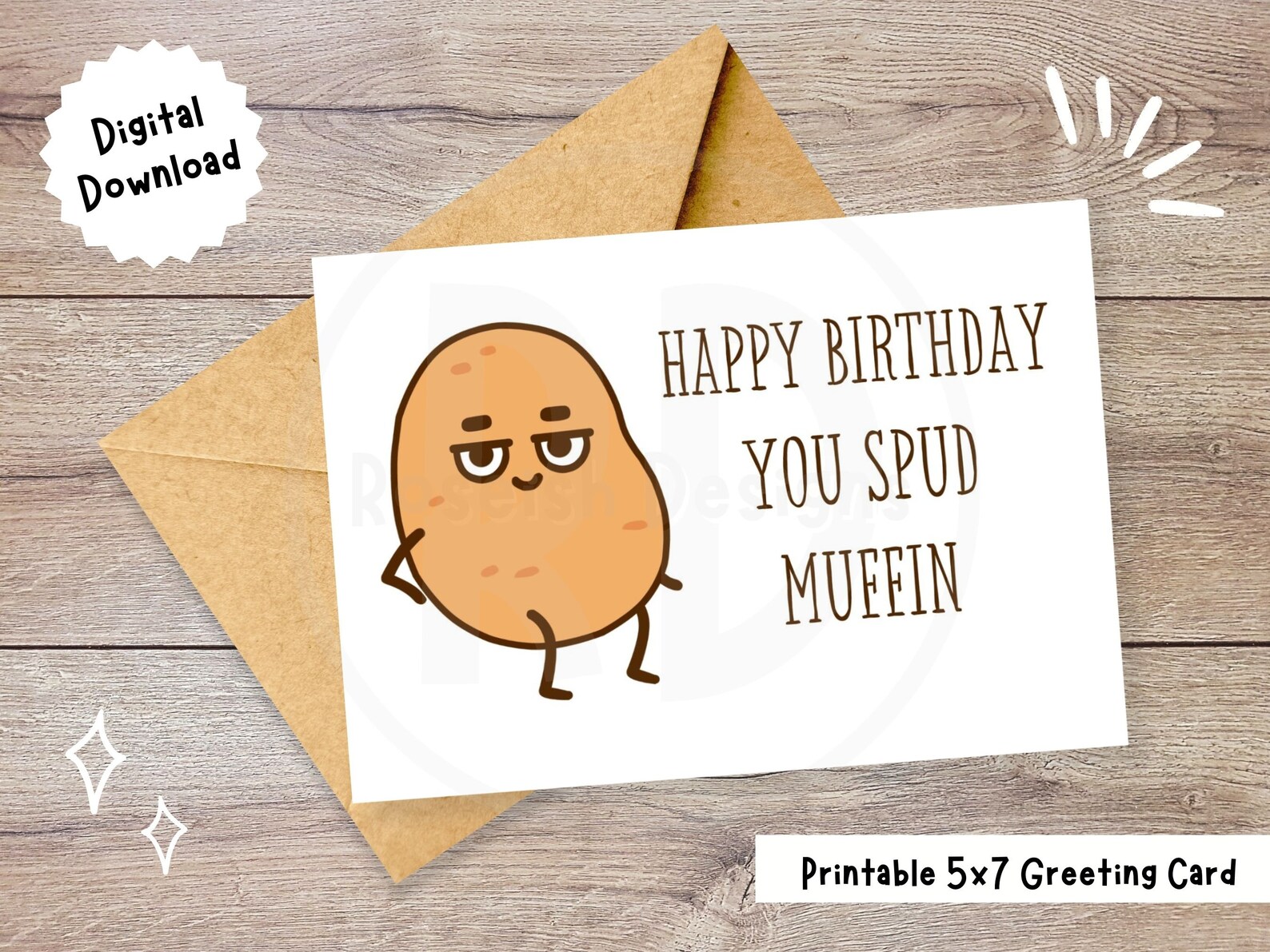 Printable Punny Birthday Card for Boyfriend, Spouse, Digital Download ...
