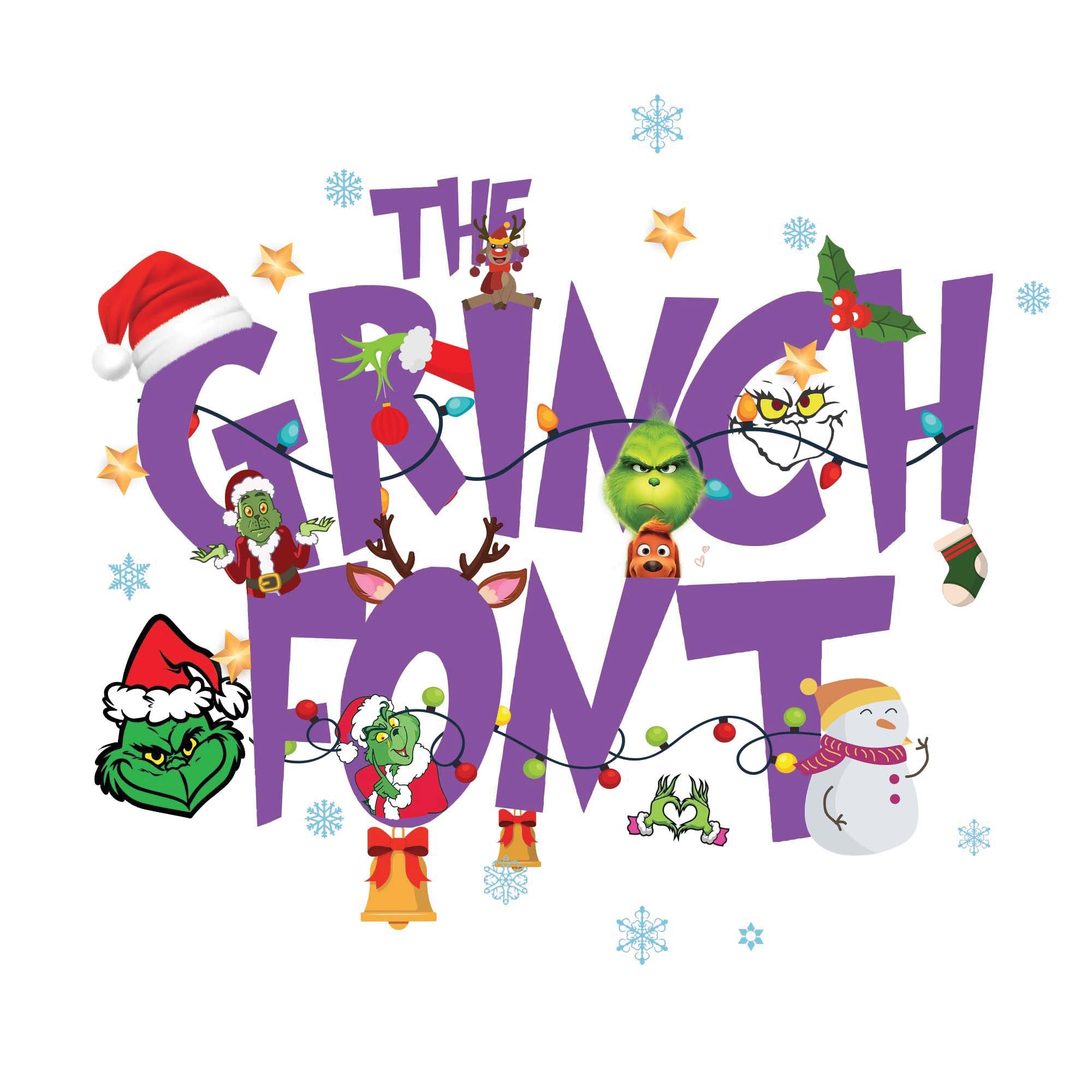 5 Grinch Font PNG PNG Font Alphabet PNG Christmas - Etsy Australia