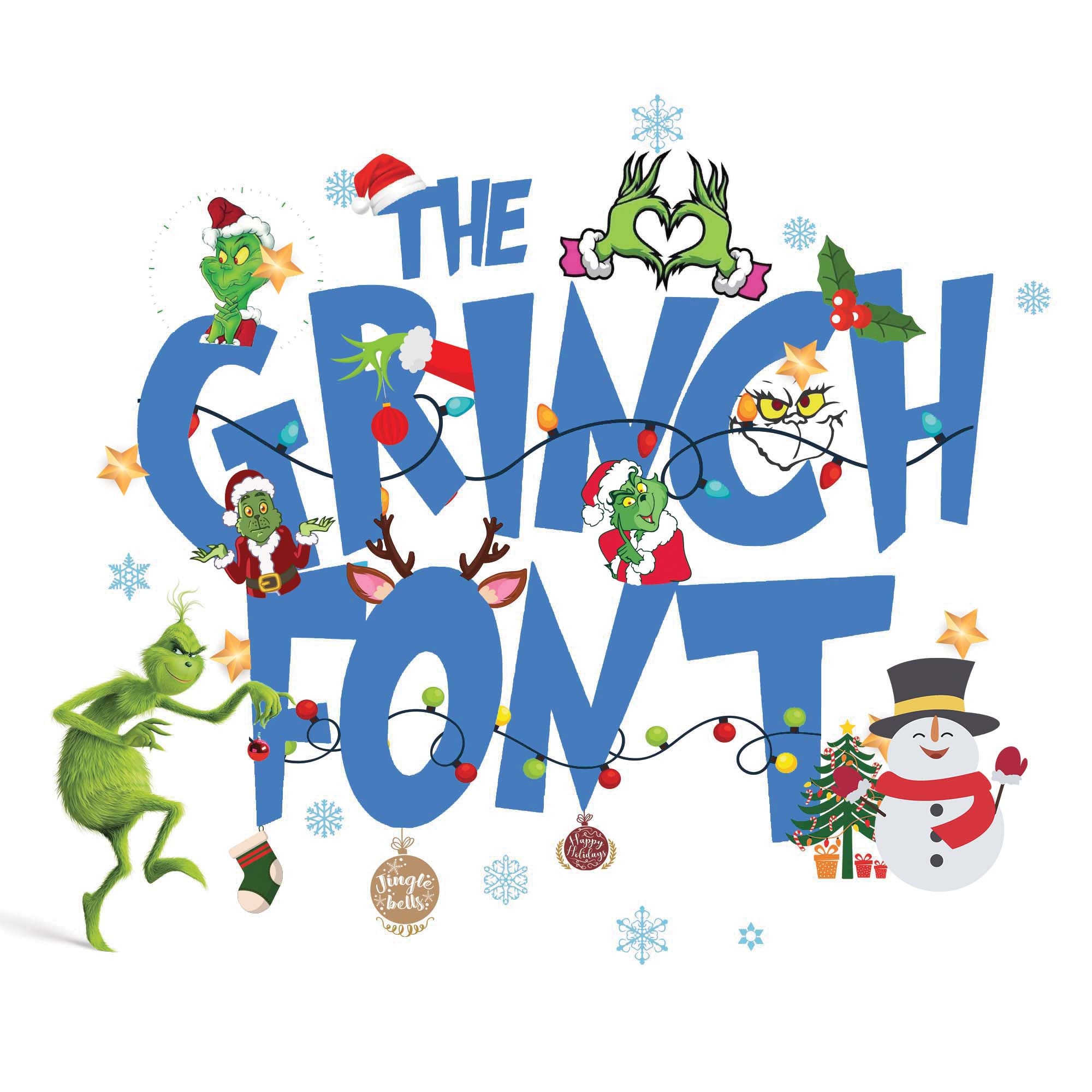 5 Grinch Font PNG PNG Font Alphabet PNG Christmas - Etsy Australia