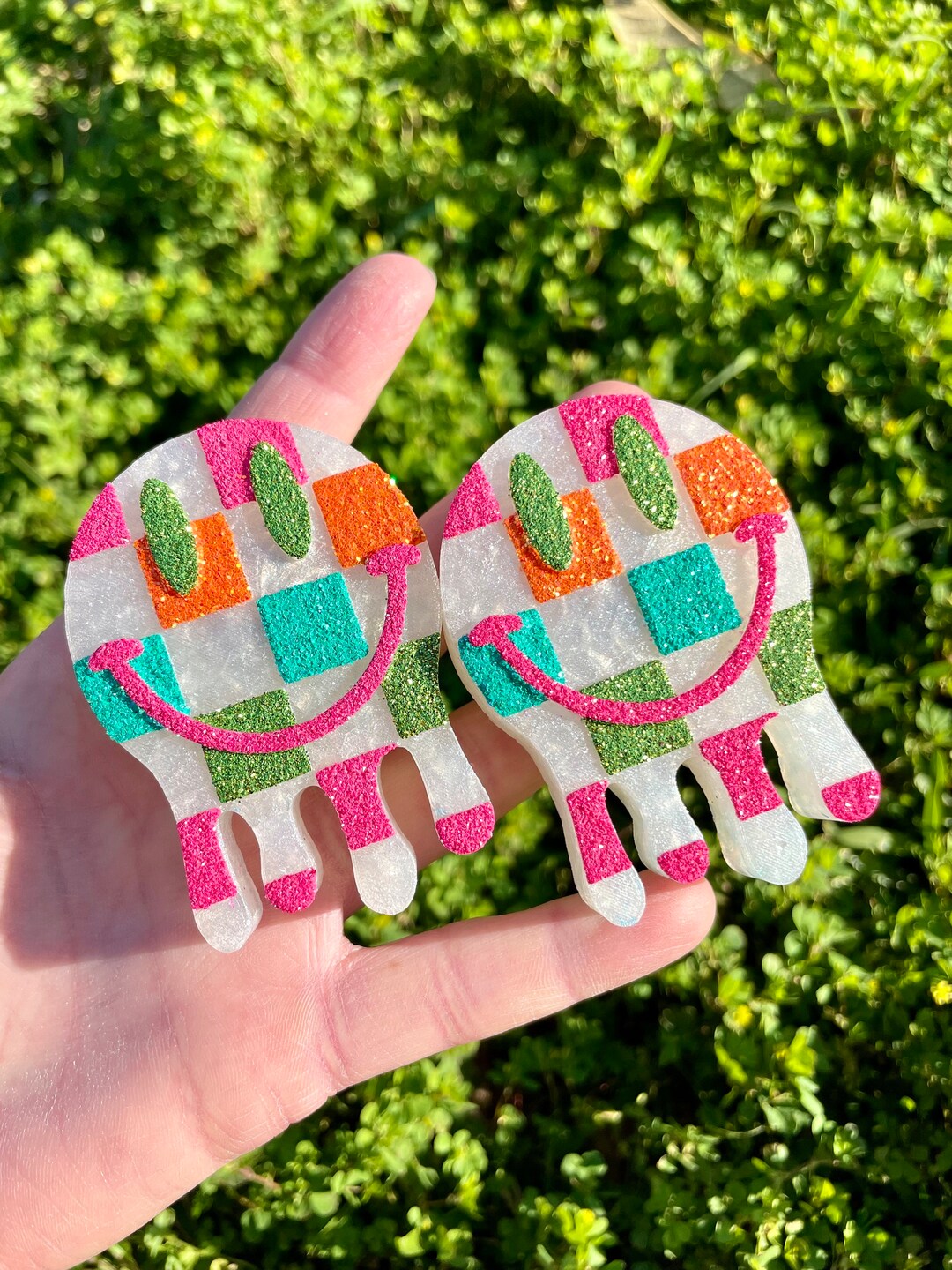 Melting Smiley Freshie Vent Clips - Etsy