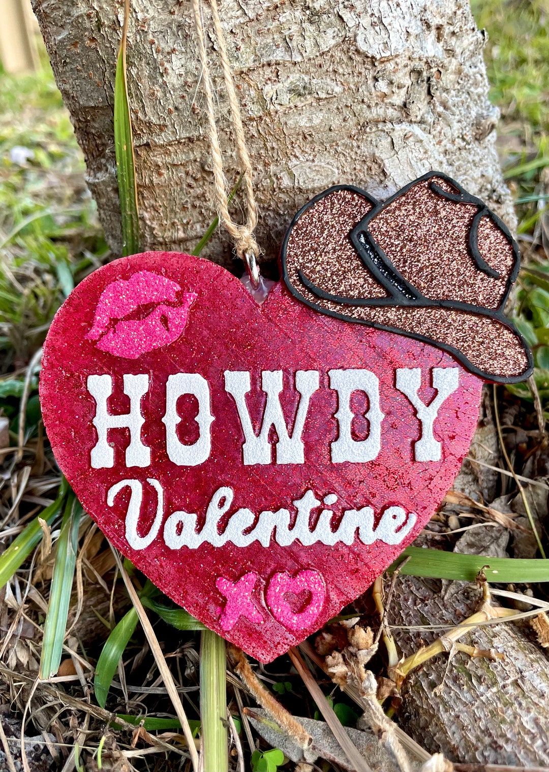 Howdy Valentine Heart Car Freshie - Etsy