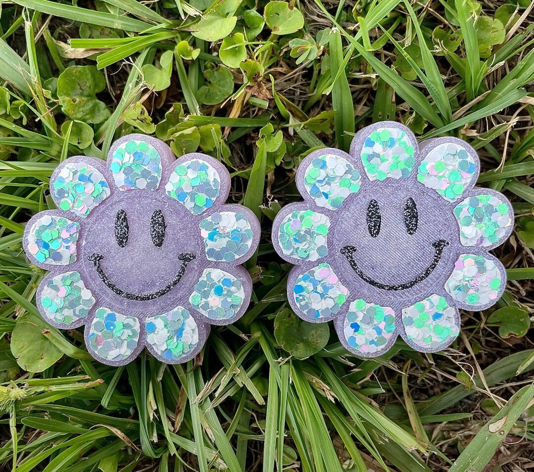 Flower Smiley Face Car Freshie Vent Clips - Etsy