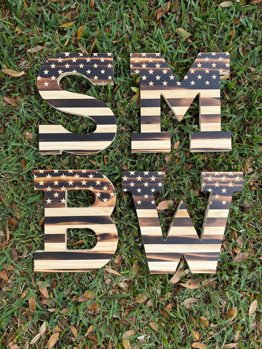 American Flag Letters, Wood Flag, Wood Letters, Charred American Flag ...