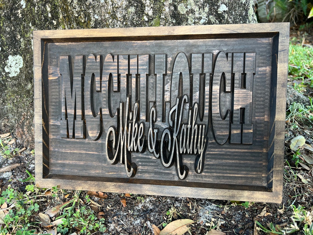 Personalized Wood Couple Sign | Custom Couple Sign | Personalized ...