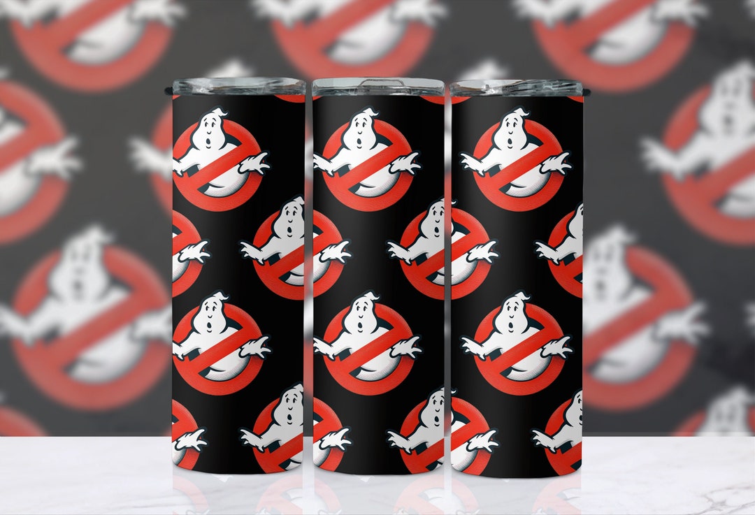 Ghostbusters Logo Seamless Pattern 20oz Skinny Tumbler Wrap ...