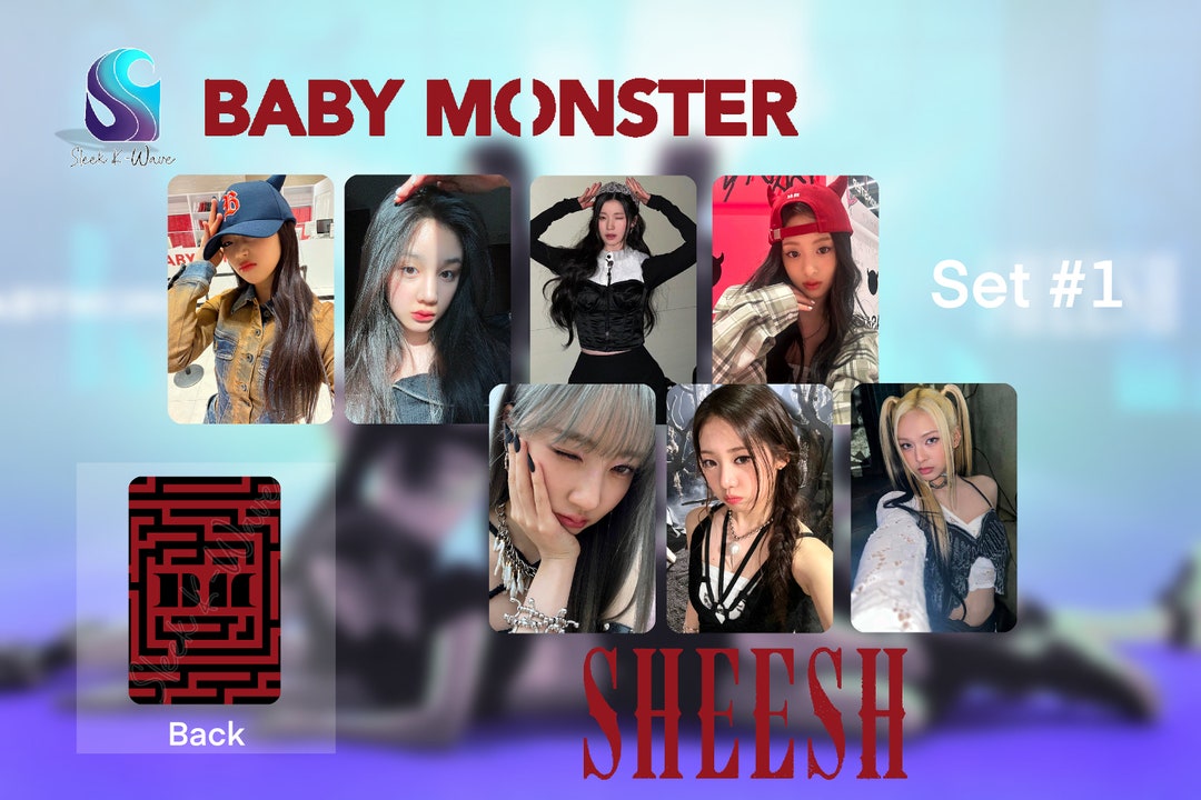 Buy BABYMONSTER SHEESH Custom Fan-made K-pop Photocards Online in India ...