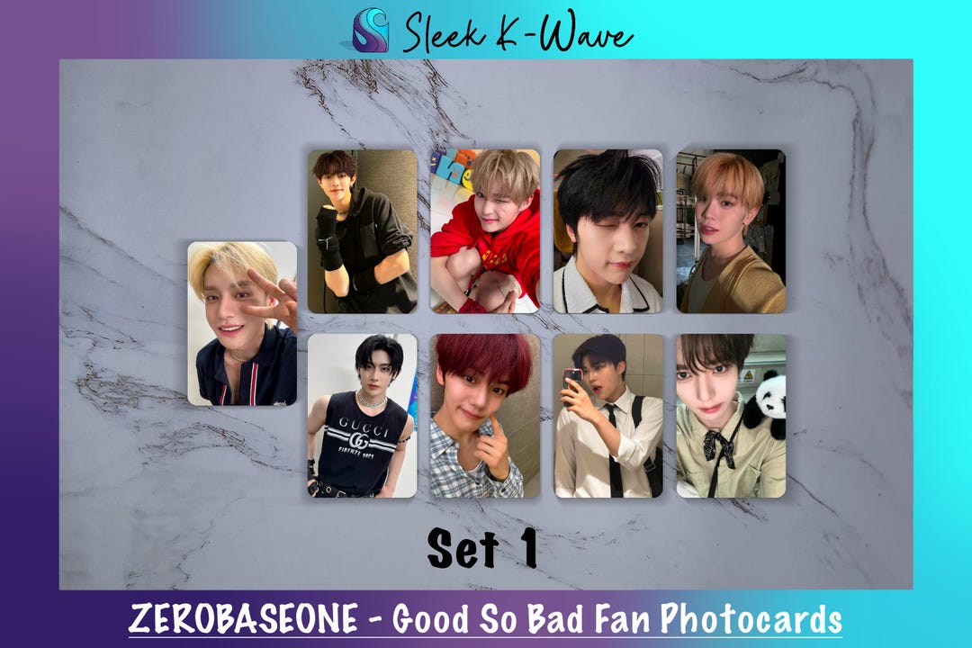 ZEROBASEONE - Good so Bad Custom Fan-made K-pop Photocards - Etsy Canada