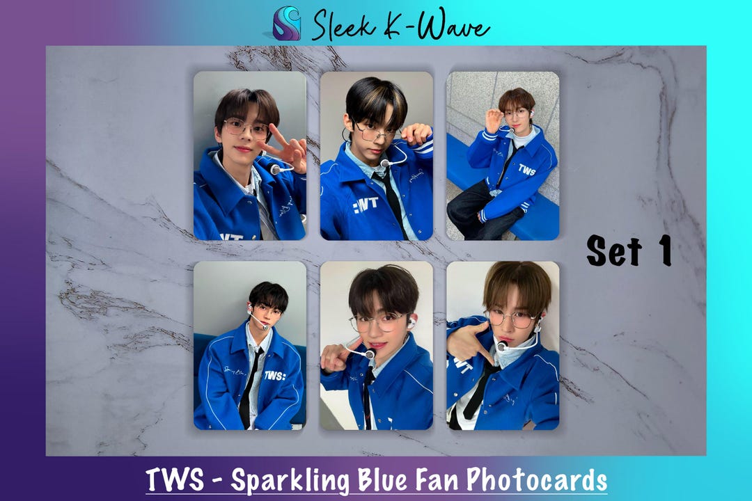 TWS - Sparkling Blue Custom Fan-made K-pop Photocards - Etsy