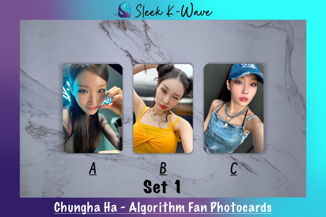 CHUNGHA - Algorithm Custom Fan-made K-pop Photocards - Etsy