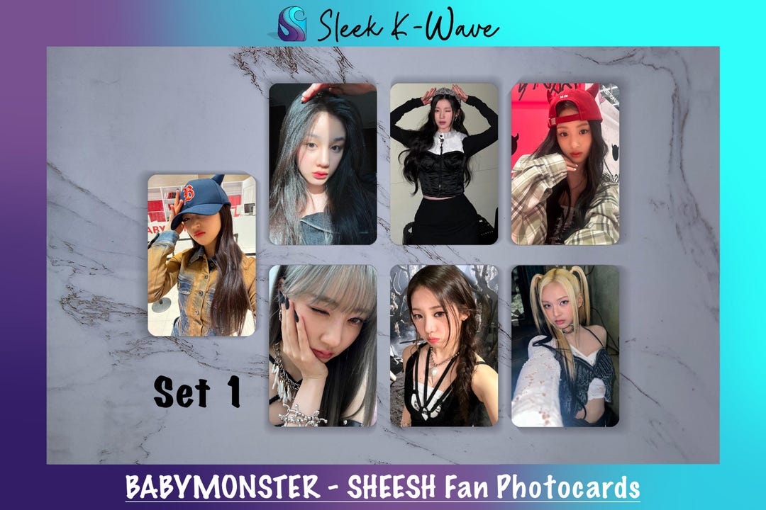 BABYMONSTER - SHEESH Custom Fan-made K-pop Photocards - Etsy