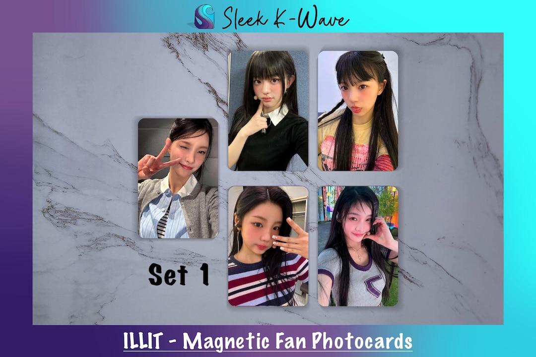 ILLIT - Magnetic Custom Fan-made K-pop Photocards - Etsy