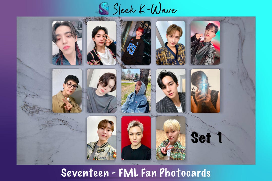 Seventeen - FML Custom Fan-made K-pop Photocards - Etsy