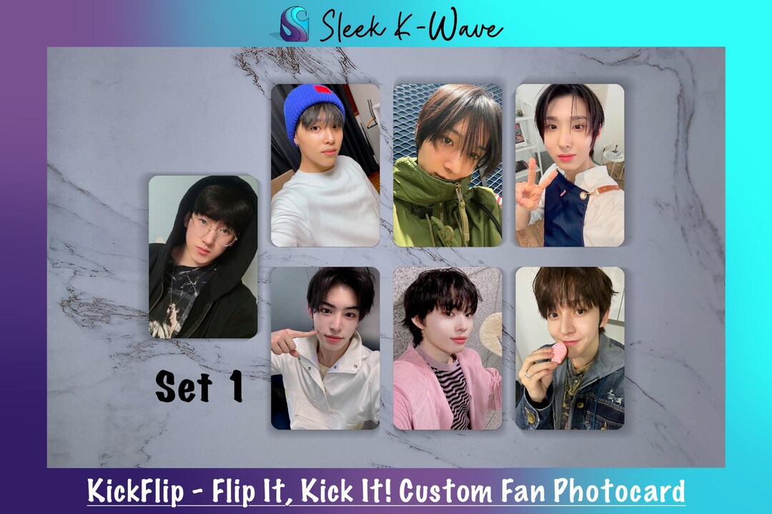 Kickflip - Flip It, Kick It! Custom Fan-made K-pop Photocards - Etsy