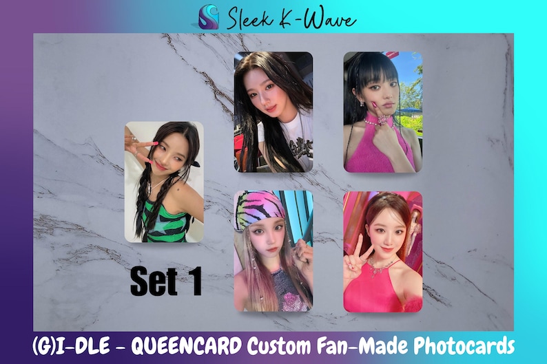 GIDLE - Queen Card Custom Fan-made K-pop Photocards - Etsy