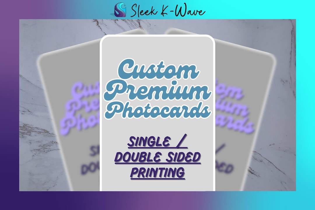 Custom Glossy or Holographic Photocards: Personalized Keepsakes - Etsy