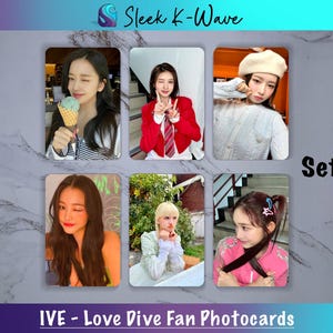 IVE - LOVEDIVE Custom Fan-made K-pop Photocards - Etsy