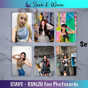 STAYC - RUN2U Custom Fan-made K-pop Photocards - Etsy