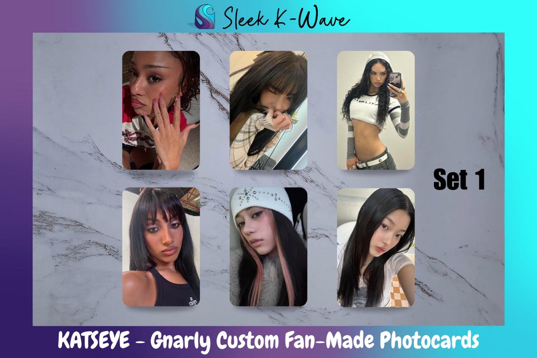 KATSEYE - Gnarly Custom Fan-made K-pop Photocards - Etsy