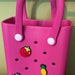 Mini Croc Inspired Colorful Tote Bags Includes 3 Free Charms - Etsy