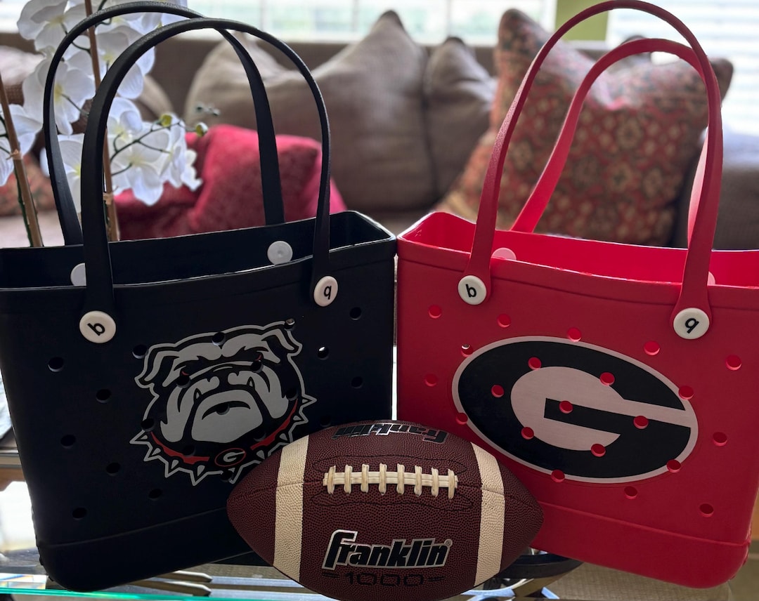 Georgia Bulldog Logo and Georgia “G” Logo Collegiate Bogg Bags -size ...