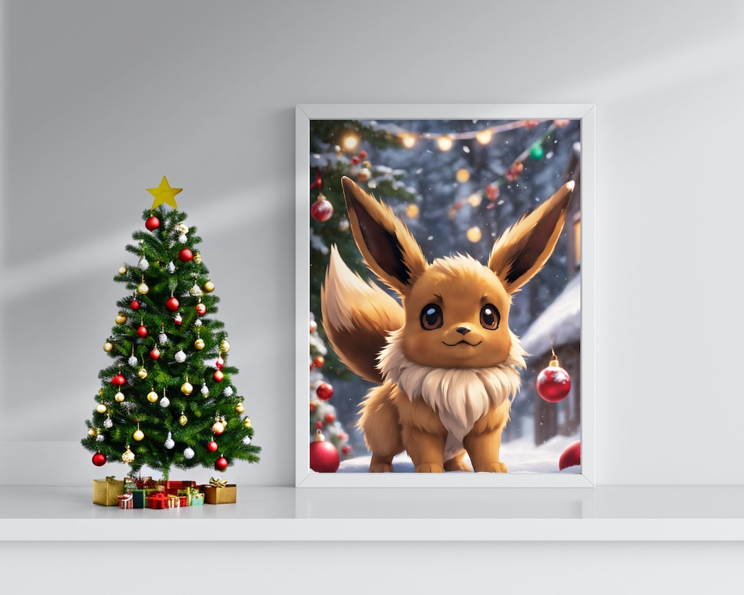Pokemon, Eevee Poster Christmas Gift for Kids Printable Eevee Poster ...