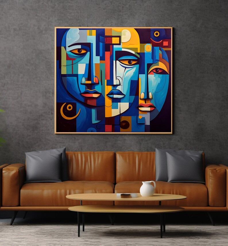 Minimalist Abstract Art of Human Face Instant Digital - Etsy