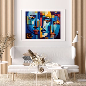 Minimalist Abstract Art of Human Face, Instant Digital Download - Etsy