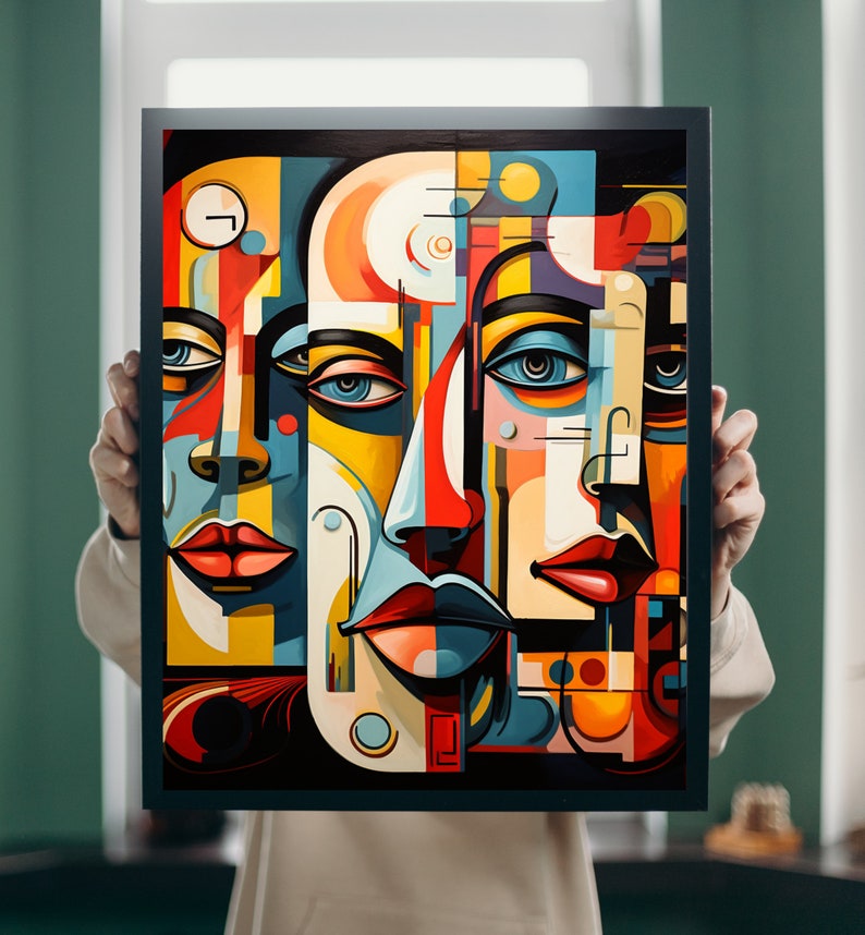 Abstract Woman Face Art, Instant Digital Download - Etsy