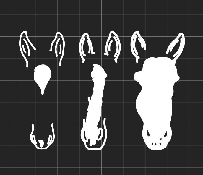 Custom Horse Head Decals - Etsy