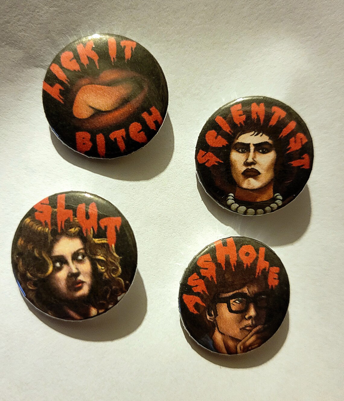 Rocky Horror Picture Show Group Buttons - Etsy