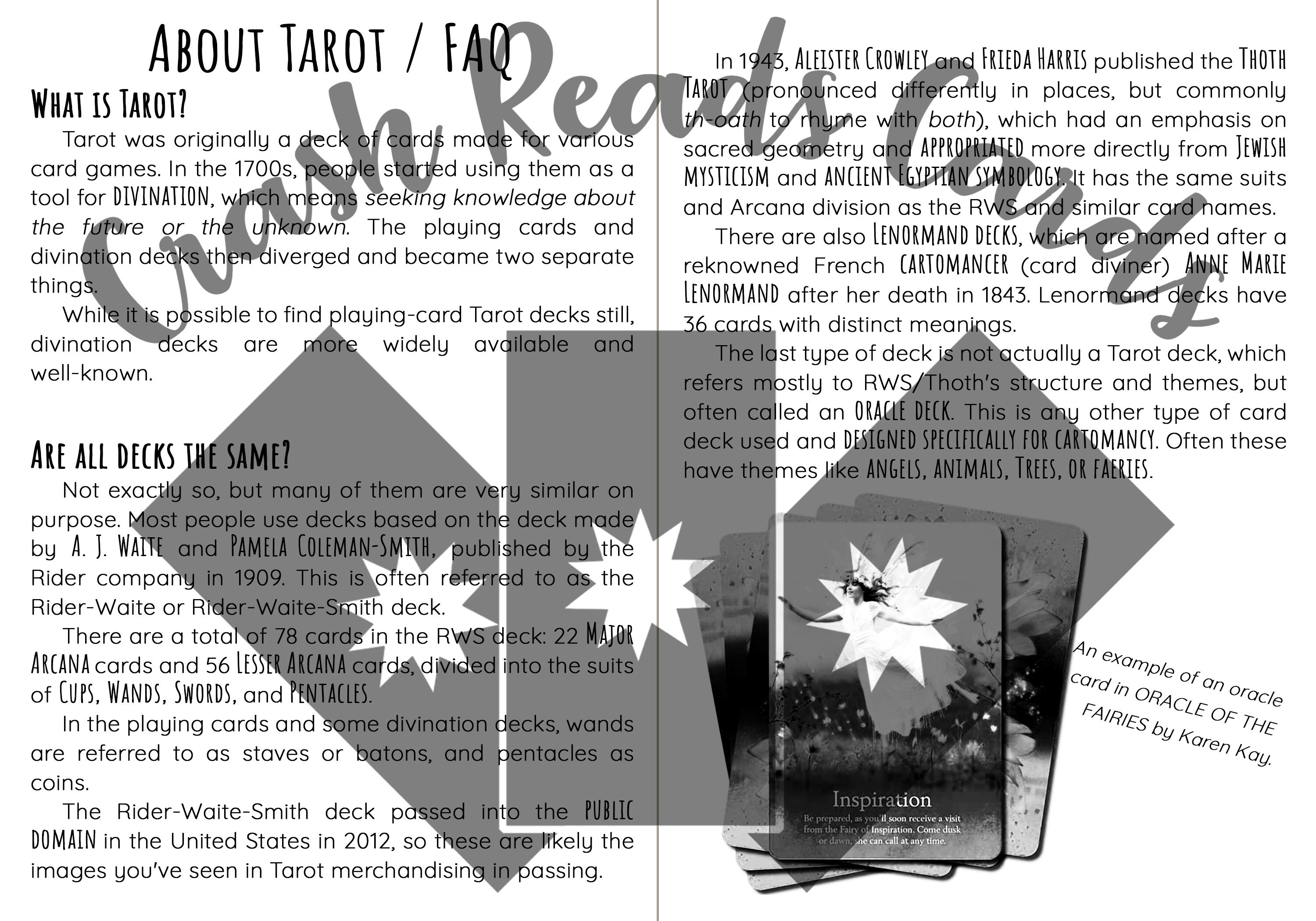Major Arcana Tarot Zine | Tarot Trump Cards Guide | Cartomancy for ...