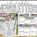 Classroom Newsletters | Editable Monthly Newsletters | Color and Black ...