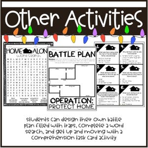 Home Alone Activity Pack | No Prep Worksheets | Christmas Activities - Etsy