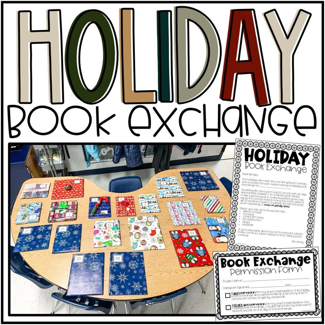 Holiday Book Exchange | Holiday Activity | English and Spanish - Etsy