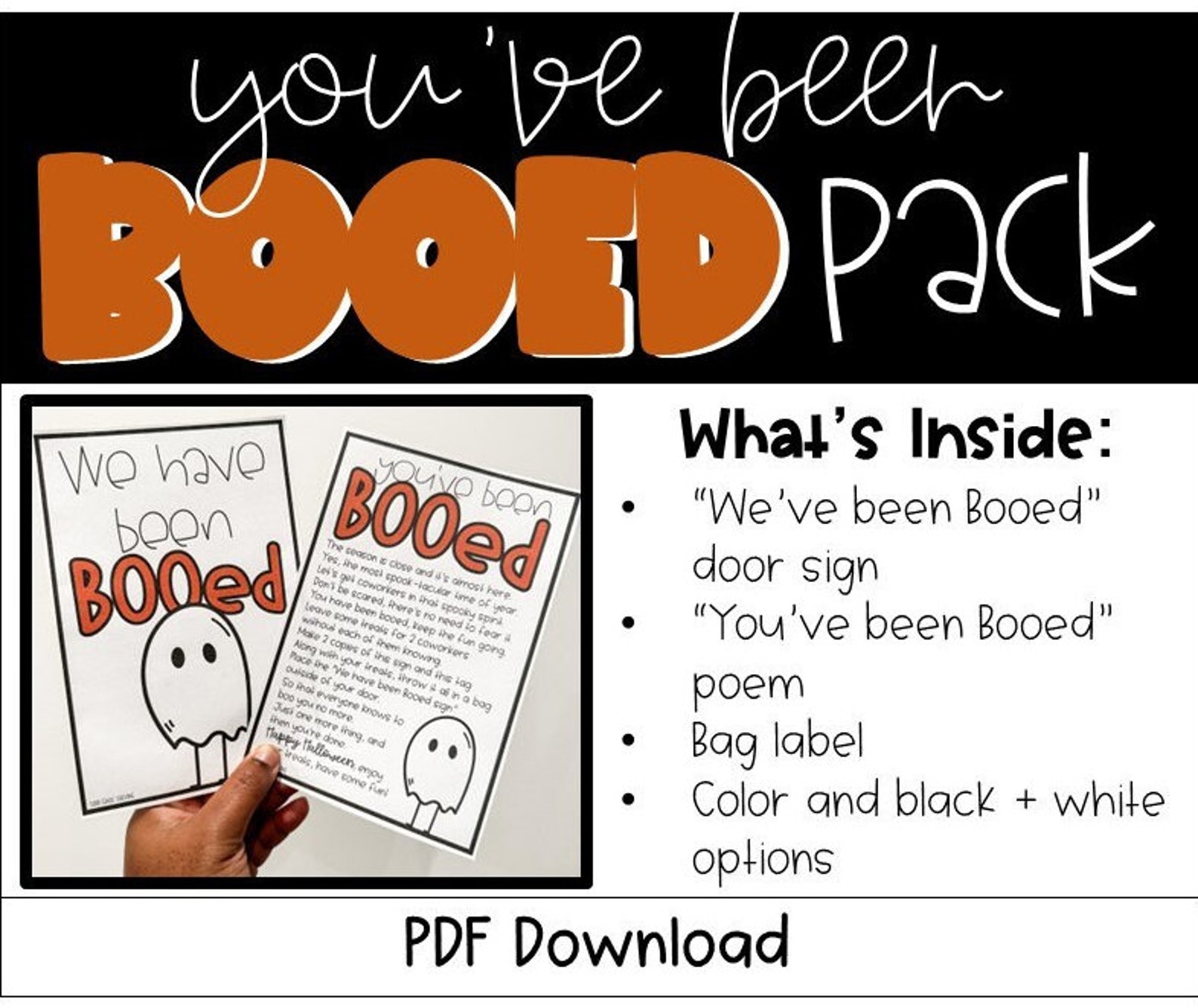 You've Been Booed Staff Fun - Etsy