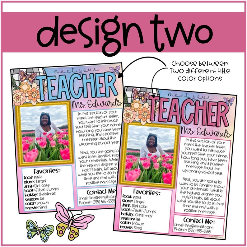 Lover and Eras Themed Meet the Teacher Letters | Editable | Taylor ...