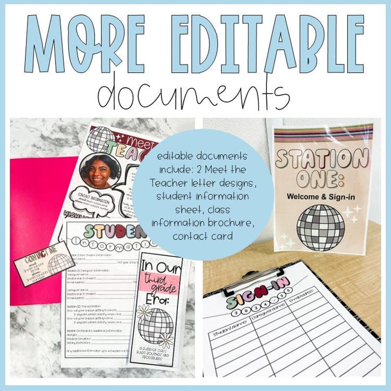 Eras Themed Open House Bundle | Back to School Night | Open House ...