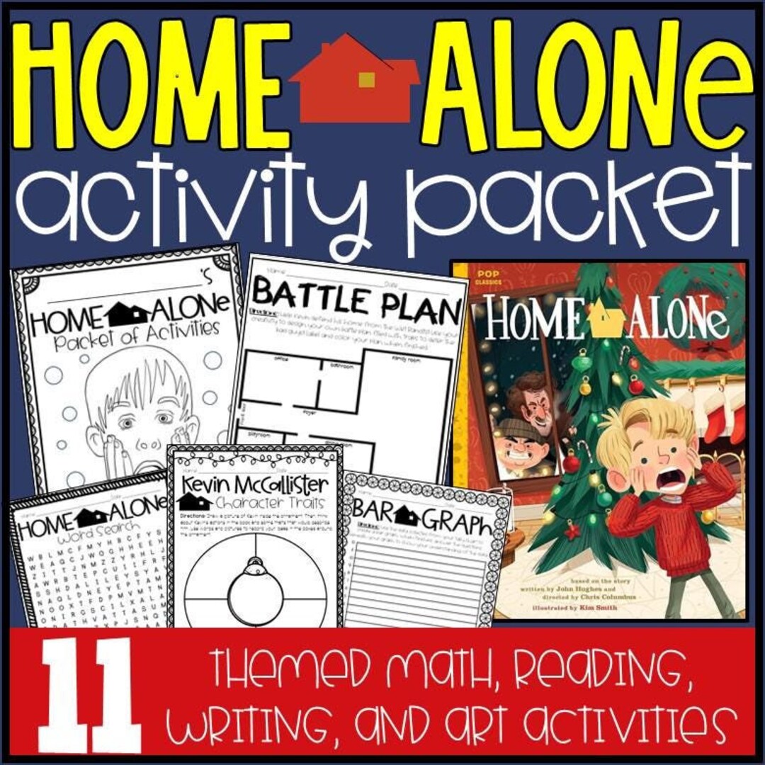 Home Alone Activity Pack | No Prep Worksheets | Christmas Activities - Etsy