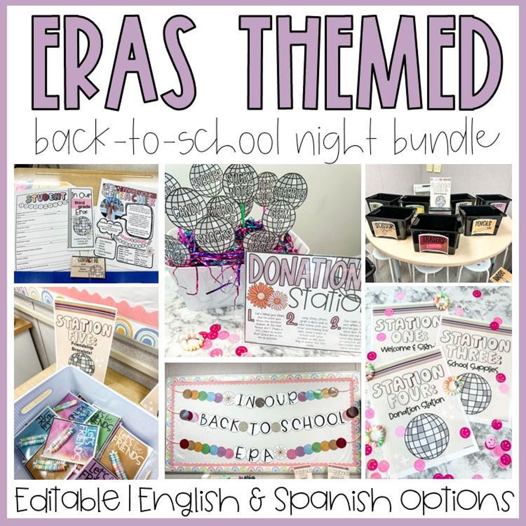 Eras Themed Open House Bundle | Back to School Night | Open House ...