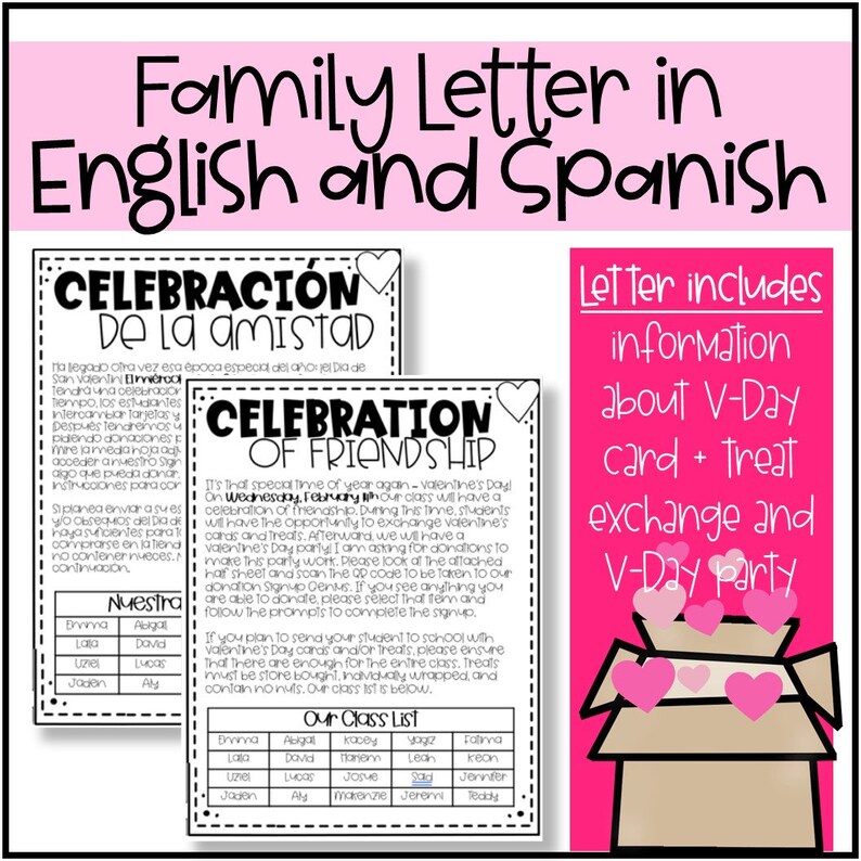 Valentine's Day Party Letter - Etsy