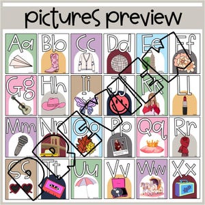 Alphabet Poster Display | Eras Themed | Taylor Swift Classroom Decor - Etsy