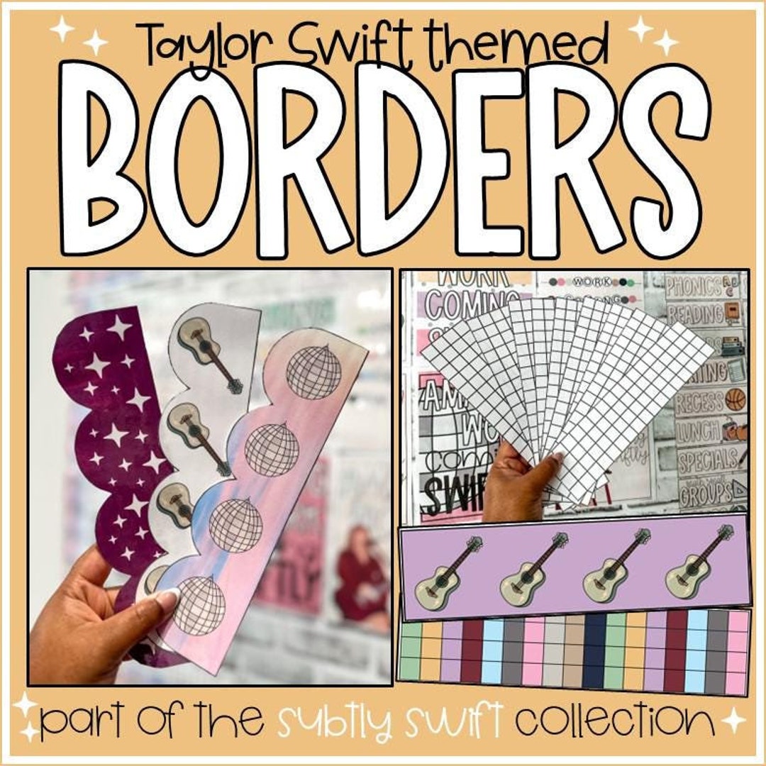 Bulletin Board Borders | Taylor Swift Classroom Decor | Eras Themed - Etsy