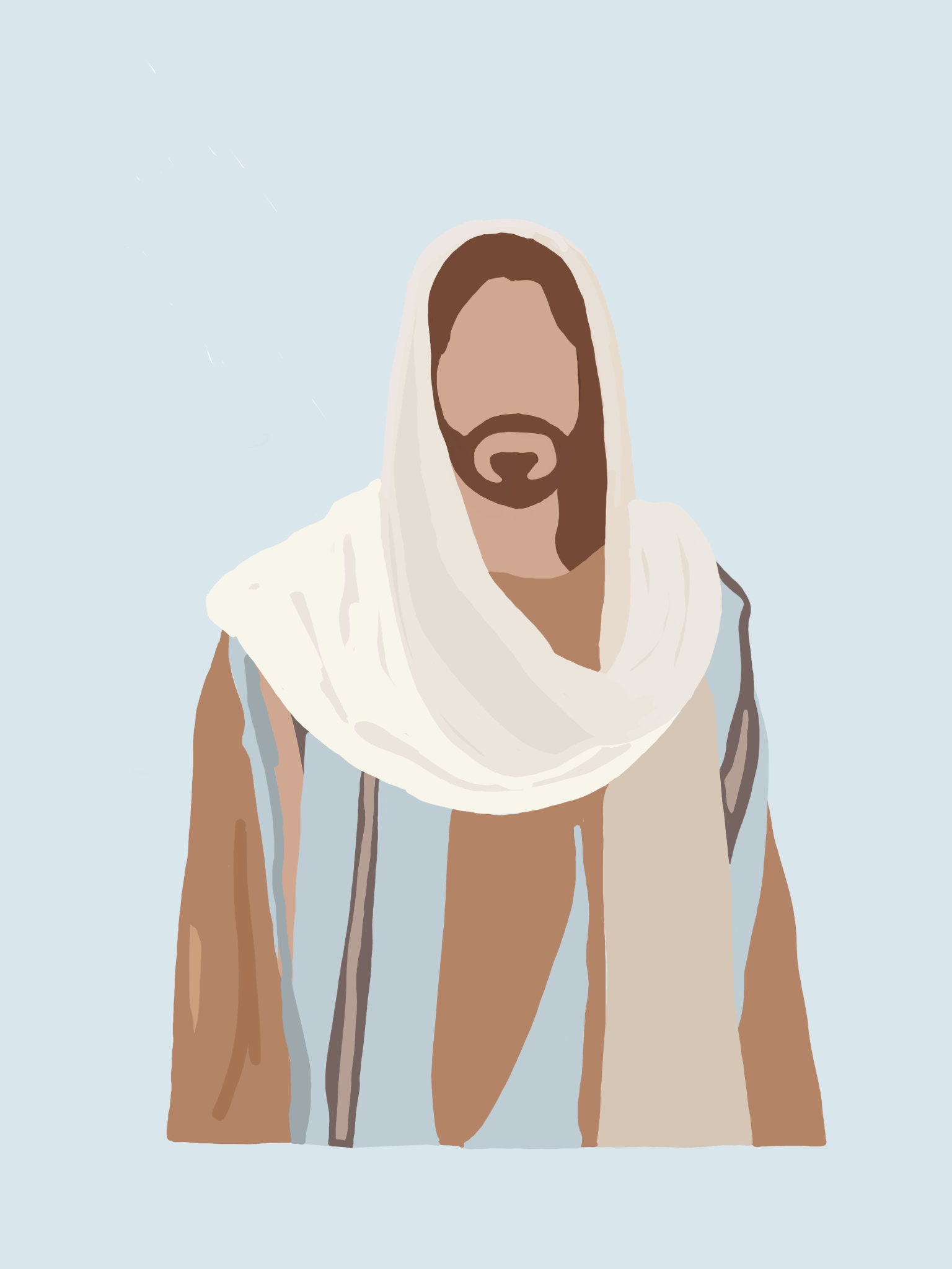 Jesus Christ Minimalist Digital Wall Art - Etsy