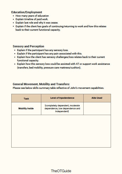 Functional Capacity Assessment - NDIS Specific - Occupational Therapy ...