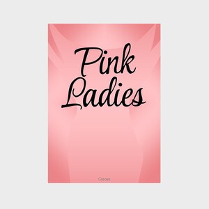 Grease – Pink Ladies (or) T-birds - Wall Art – Custom Print ...
