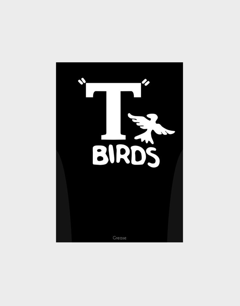 Grease – Pink Ladies (or) T-birds - Wall Art – Custom Print ...