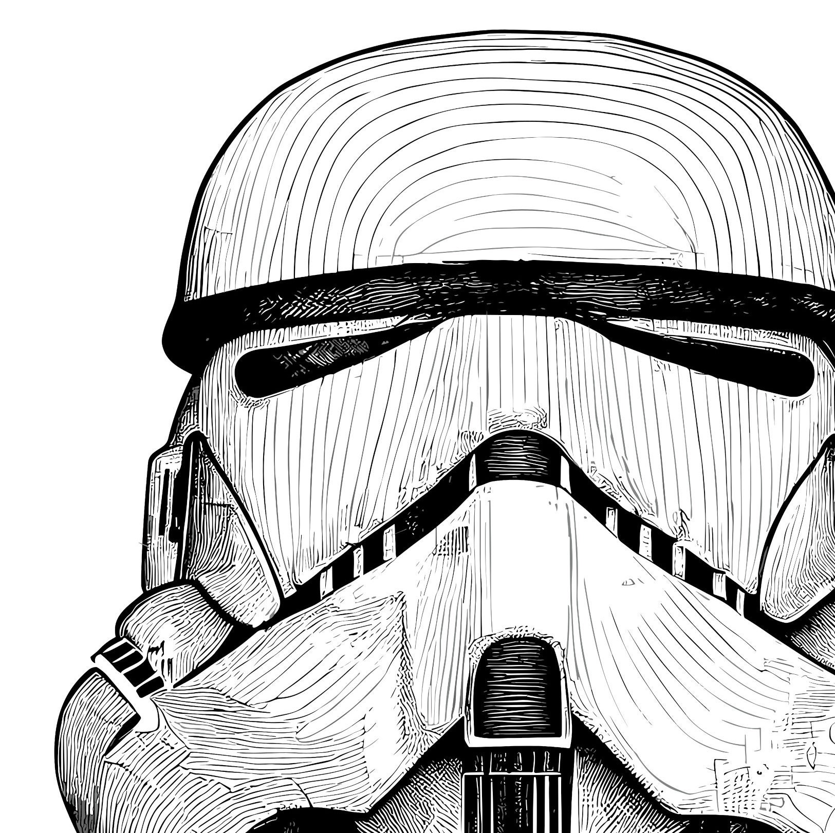 Set of 6 Star Wars A4 Line Drawings - Etsy